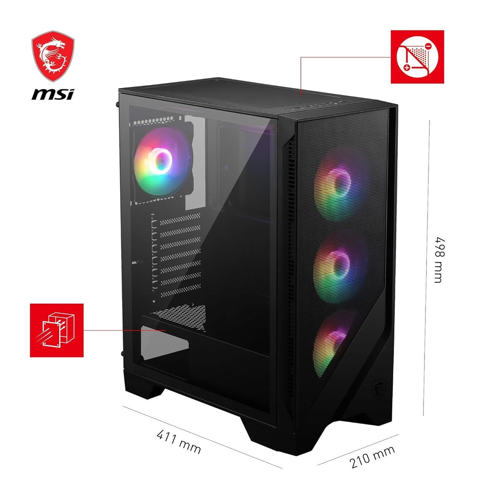 Cabinet MSI Mag Forge 120A Airflow – Aashitech