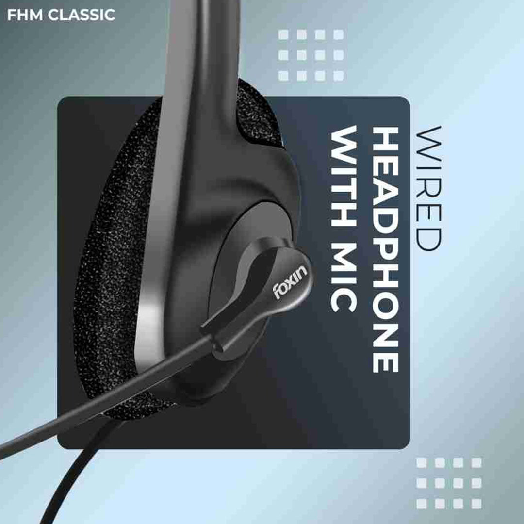 Headphone Foxin Wired FHM-Classic – Aashitech
