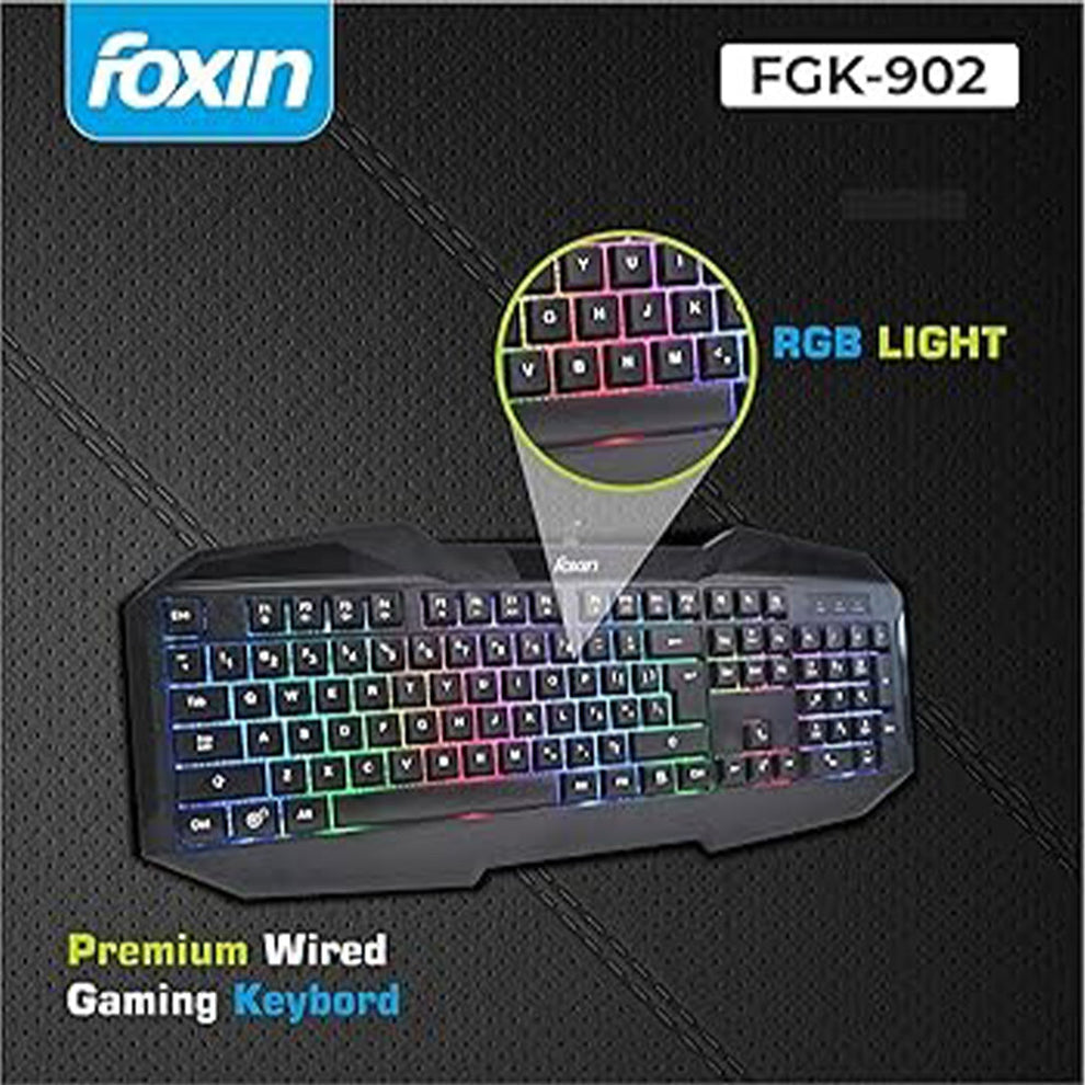 Keyboard Foxin Gaming Wired FGK-902 – Aashitech